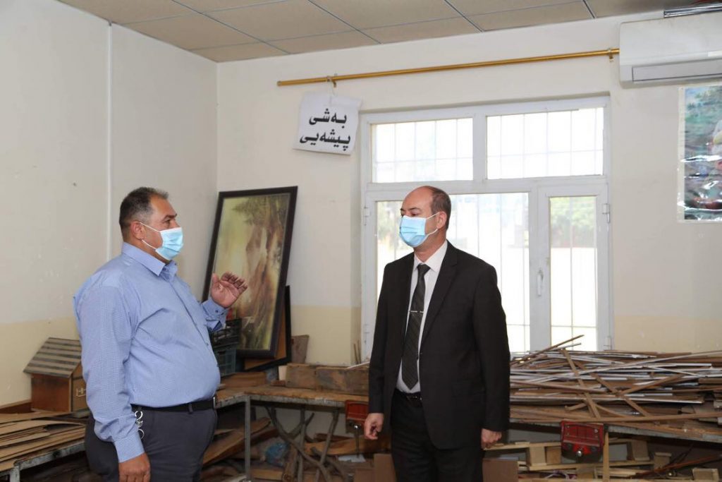 سەردانی بەڕێوەبەری گشتی بۆ ئامادەیی ئەحمەدی خانی کوڕان و قوتابخانەی